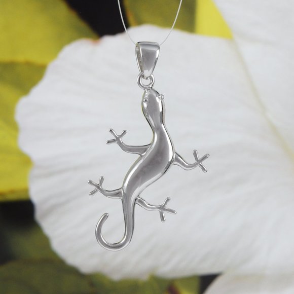 Hawaii Treasures Shop | Jewelry | New Sterling Silver Large Gecko ...